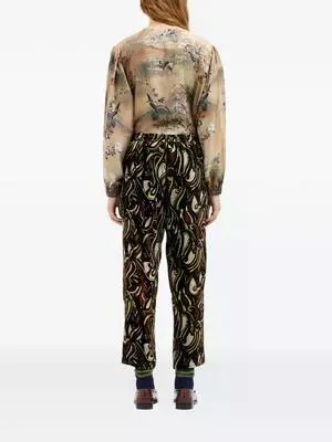 PIERRE-LOUIS MASCIA Kanada Swirl-pattern Trousers