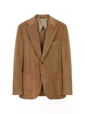 Peserico Corduroy Single-breasted Blazer