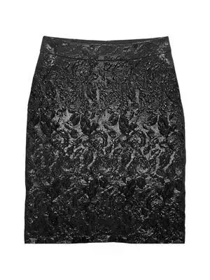 LUNATICA MILANO Floral-brocade Pencil Mini Skirt