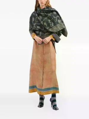 PIERRE-LOUIS MASCIA Pancake Floral-pattern Cape - Grey