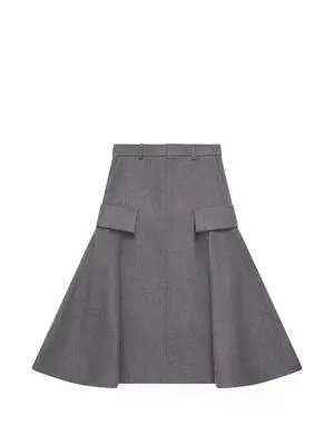 Sacai Pleated Cargo Midi Skirt