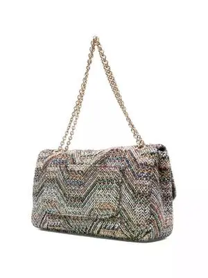 Missoni Zigzag-knit Shoulder Bag - Grey