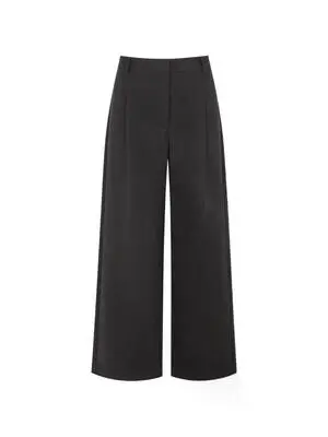 SESSUN Provenco Pleated Wide-leg Trousers - Grey