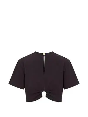 SESSUN Mocambo Cropped Cut-out T-shirt
