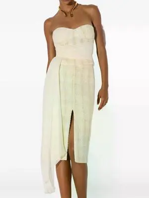 Elisabetta Franchi Tweed Top With Sash