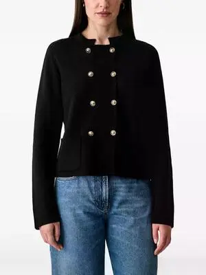 Luisa Spagnoli Meltina Double-breasted Cardigan - Black