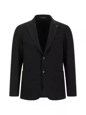 Tagliatore Montecarlo Peak-lapel Blazer - Black