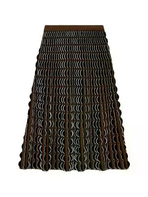 Simkhai Ike Geometric-pattern Pleated Skirt