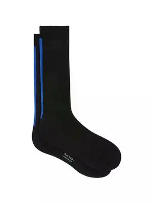 Paul Smith Stripe-detail Socks - Black