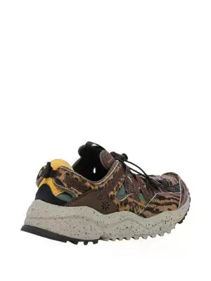 FLOWER MOUNTAIN Kazana Animal-print Toggle-fastening Sneakers