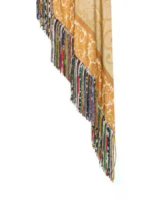 PIERRE-LOUIS MASCIA Floral-print Fringed Scarf
