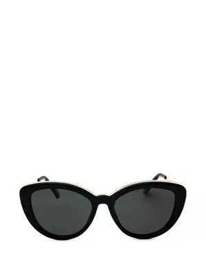PRIVE REVAUX Sunset Place/s Cat-eye Frame Sunglasses - Black