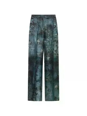 PIERRE-LOUIS MASCIA Floral-print Wide-leg Trousers