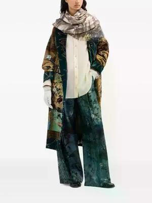 PIERRE-LOUIS MASCIA Floral-print Wide-leg Trousers