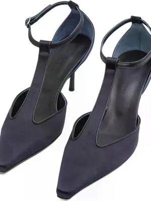 Christopher Esber T-bar Satin Heeled Pumps