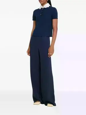 Valentino Garavani Wide-leg Silk Trousers