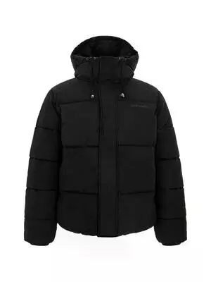 DAILY PAPER Logo-print Quilted Hooded Coat