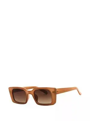PRIVE REVAUX Playa Linda Rectangle-frame Sunglasses - Brown
