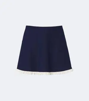 KARLA COLLETTO Ruffled Jersey Miniskirt