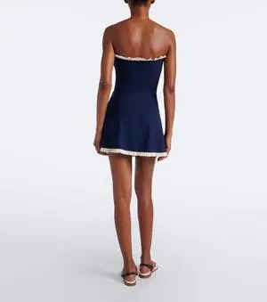 KARLA COLLETTO Ruffled Jersey Miniskirt