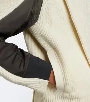 Sacai Paneled Wool Jacket