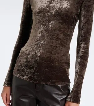 Ralph Lauren Ilene Velour Top