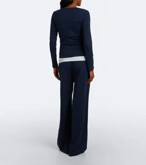LESET Nando Cotton Wide-leg Pants