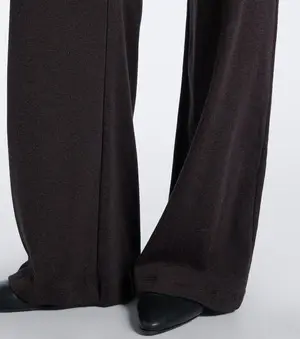 LESET Nando Cotton Wide-leg Pants - Grey