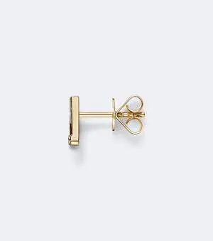 Sophie Bille Brahe Initial Petite M 18kt Single Earring With Diamonds