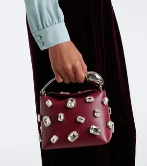 Erdem Bloom Mini Embellished Top-handle Bag