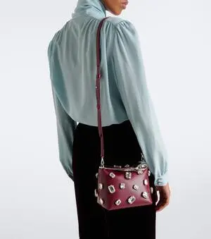 Erdem Bloom Mini Embellished Top-handle Bag