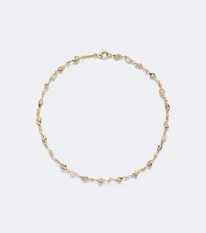 ANITA KO Shell The Yard 18kt Anklet With Diamonds - Gold