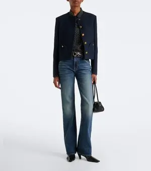 NILI LOTAN Roxane Faded Bootcut Jeans