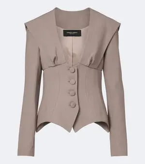 GEORGES HOBEIKA Single-breasted Jacket - Brown