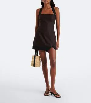 SIR. Linen Halterneck Minidress