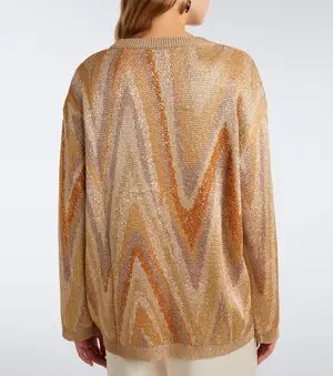 Missoni Zigzag Sequined Lamé Sweater