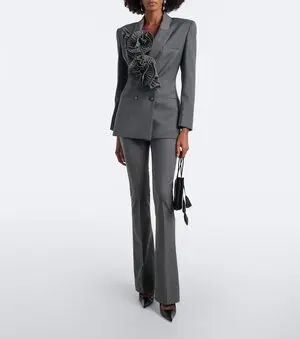 Blumarine Mid-rise Flared Pants