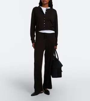 LESET James Wool Wide-leg Pants