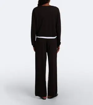 LESET James Wool Wide-leg Pants