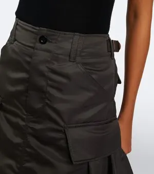 Sacai Twill Midi Skirt