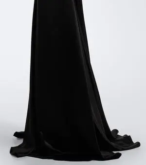 GEORGES HOBEIKA Embellished Gathered Gown