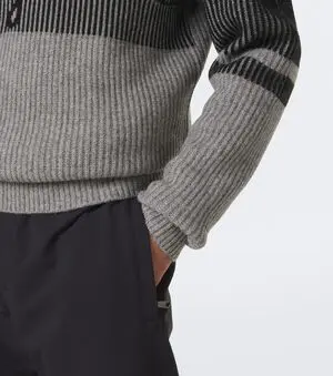 Bogner Loris Logo Yak Half-zip Sweater