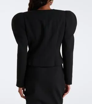 Carolina Herrera Puff-sleeve Wool-blend Jacket