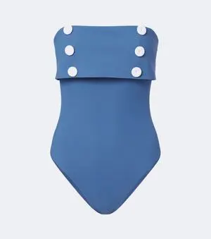 KARLA COLLETTO Strapless Swimsuit - Blue