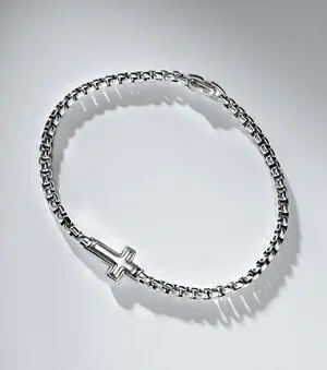 David Yurman Cross Station Sterling Bracelet