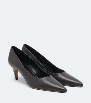 JUDE Blade Leather Pumps - Brown