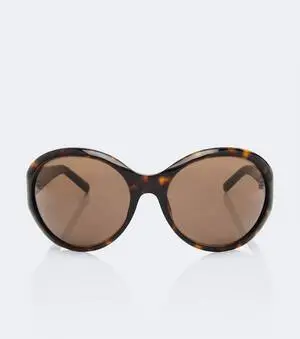 Magda Butrym Logo Oversized Sunglasses - Brown