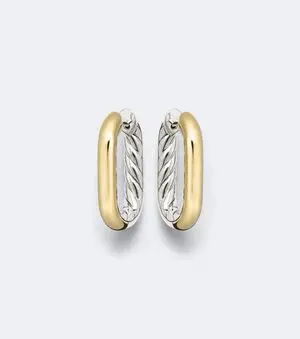 David Yurman Dy Madison® Sterling And 14kt Gold Hoop Earrings