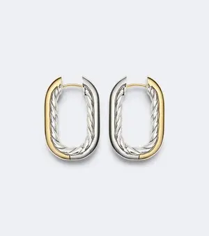 David Yurman Dy Madison® Sterling And 14kt Gold Hoop Earrings