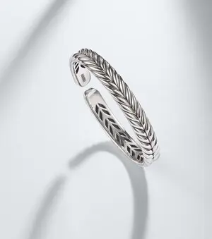 David Yurman Chevron Sterling Cuff Bracelet